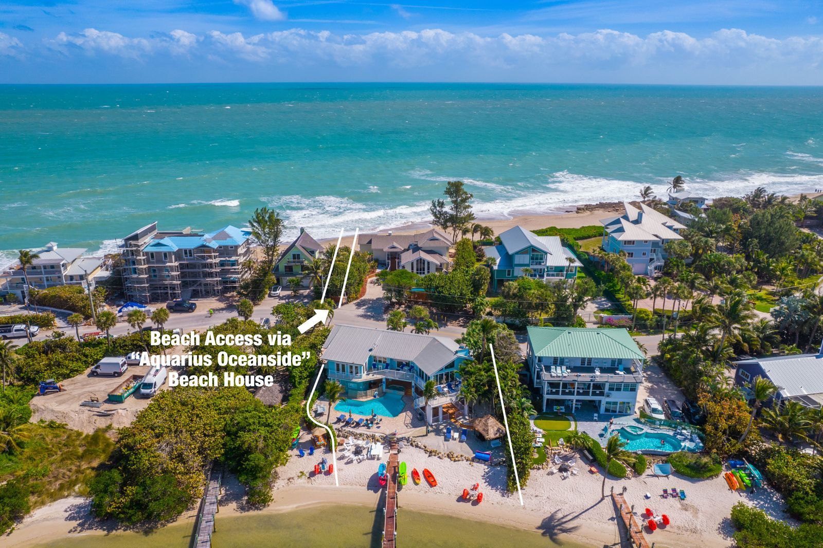 Aquarius North: Riverfront Beach House Rental with Pool in Florida